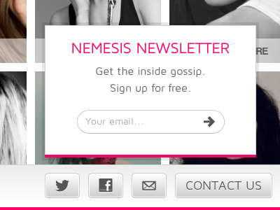 Newsletter Sign-up Form by Nick Hurley on Dribbble