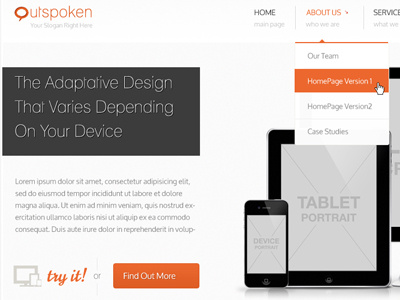 Outspoken Business Theme by Gabriela on Dribbble