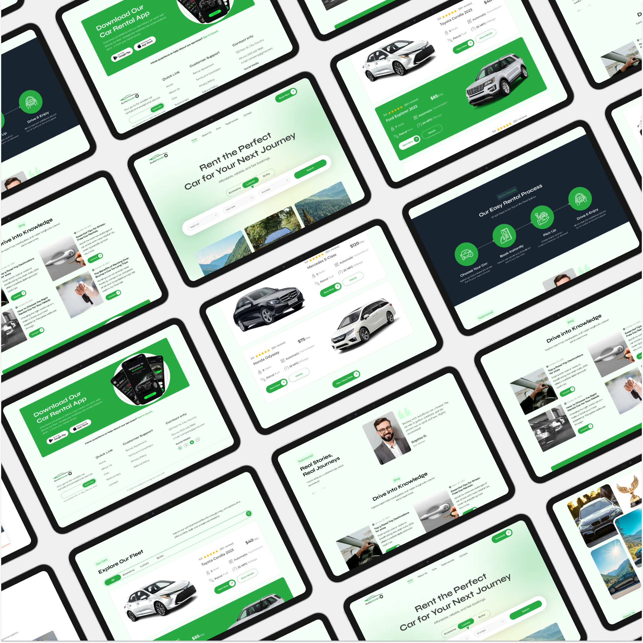 Car rental website or landing page UI design by A S Musa on Dribbble