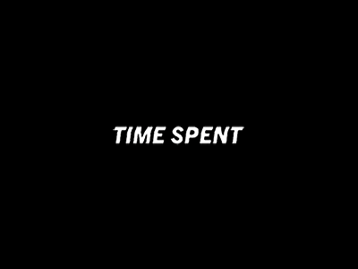 Time Spent Animated header by RONIN WOOD on Dribbble