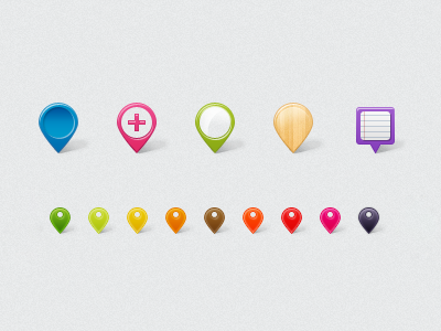 Map Markers Icon Concepts by Kenny Williams on Dribbble