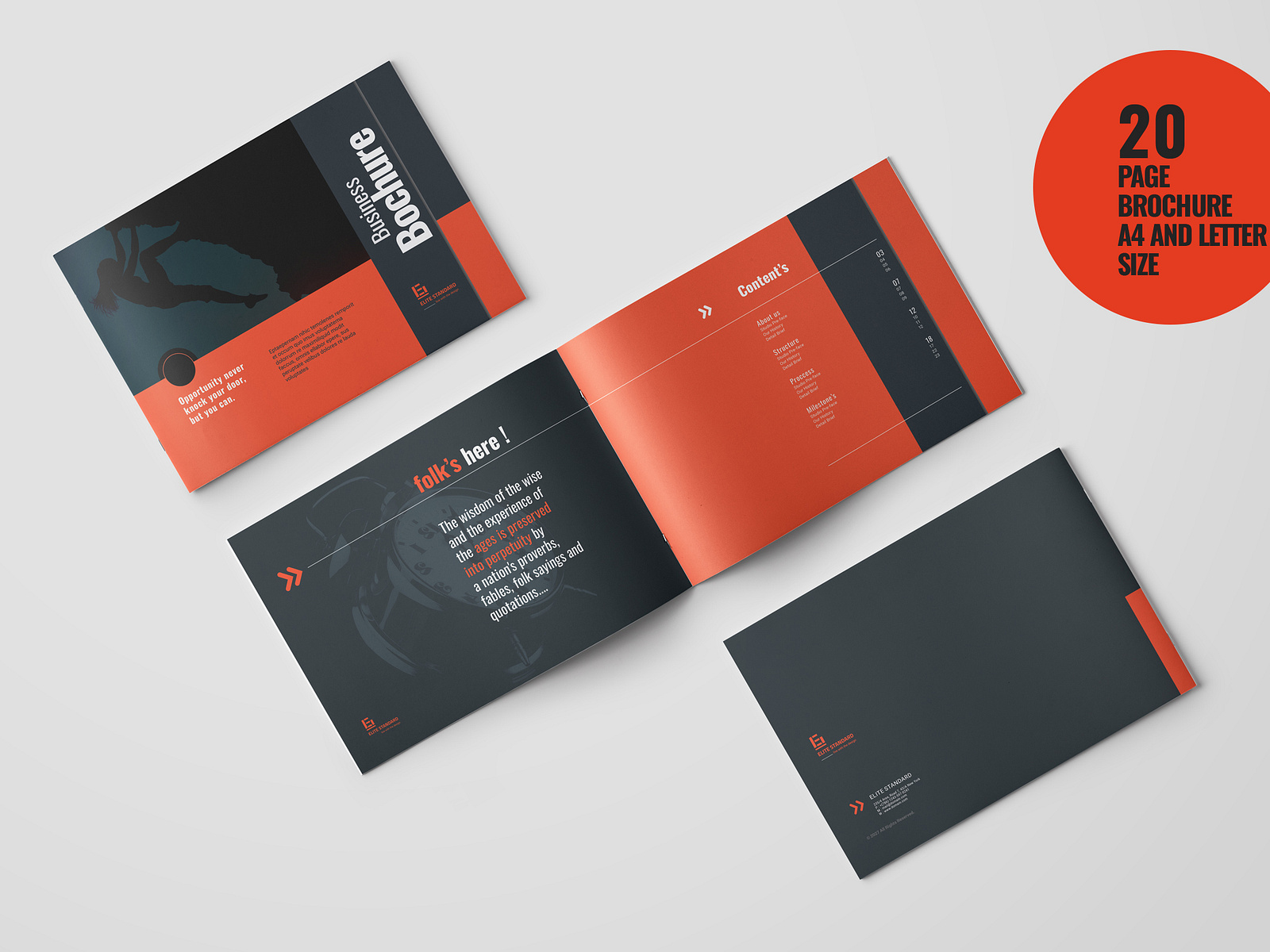 Horizontal Brochure by Elite_Standard on Dribbble