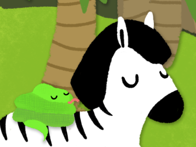 Zebra & Snake nap by Amanda Hagemann on Dribbble