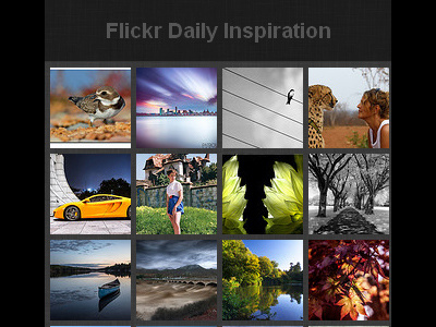 Flickr Daily Inspiration - Android App by Vladimir Carrer on Dribbble