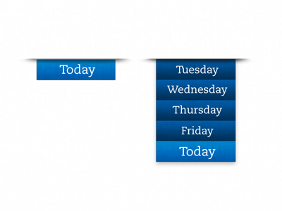 Day selector by Brian Rogers on Dribbble