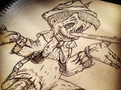 Zombie Pinocchio by Albert F. Montoya Jr. on Dribbble