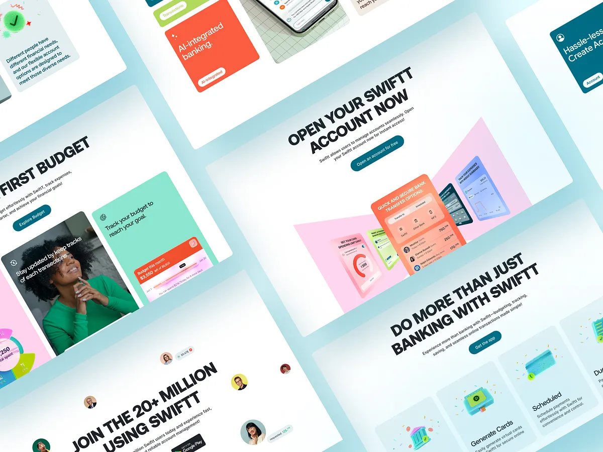 Browse thousands of Fintech Landing Page Design images for design inspiration | Dribbble