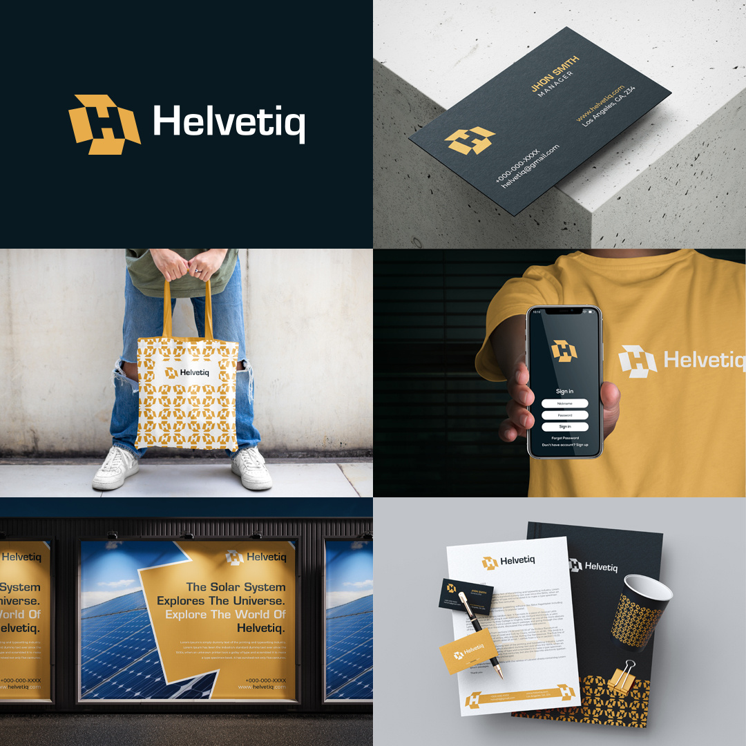 Helvetiq Logo & Brand Guideline. by Tanvir Onik on Dribbble