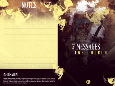 Seven Messages Church Bulletin Template by Mark Taylor on Dribbble