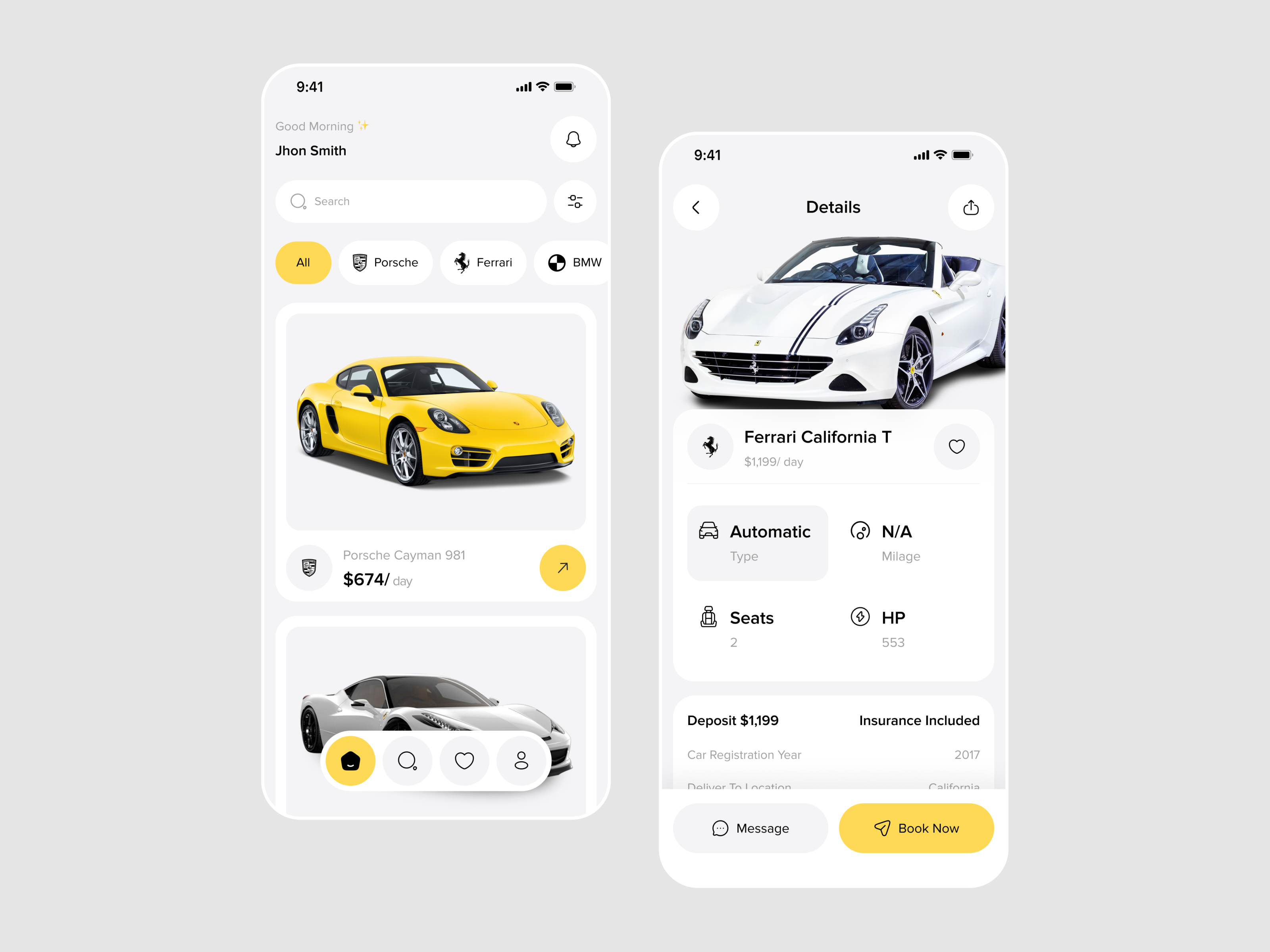 Car Rental Mobile App by Abu Hossain for Kites Design on Dribbble
