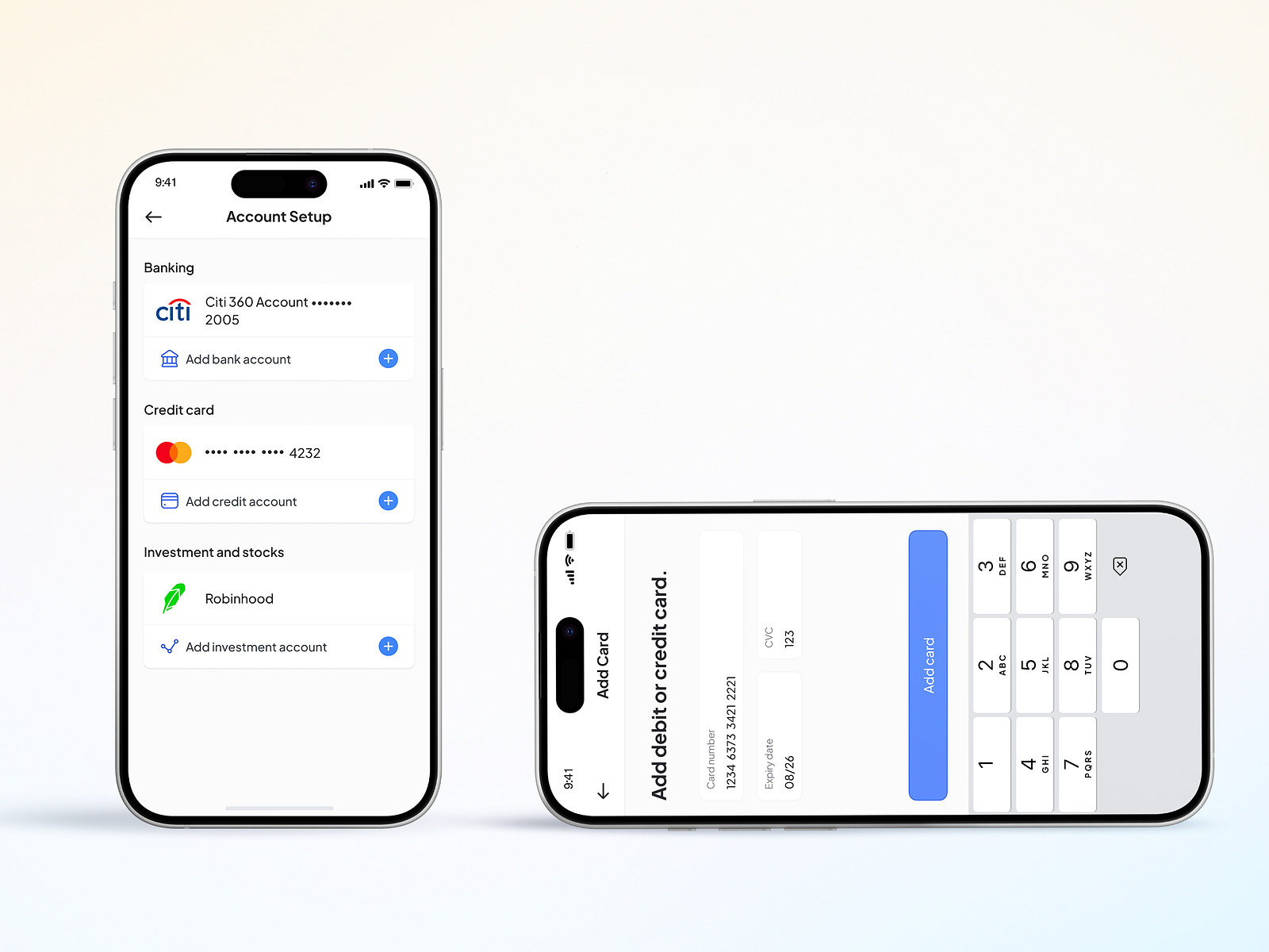 Finance Account Management App UI by Sohag Islam on Dribbble