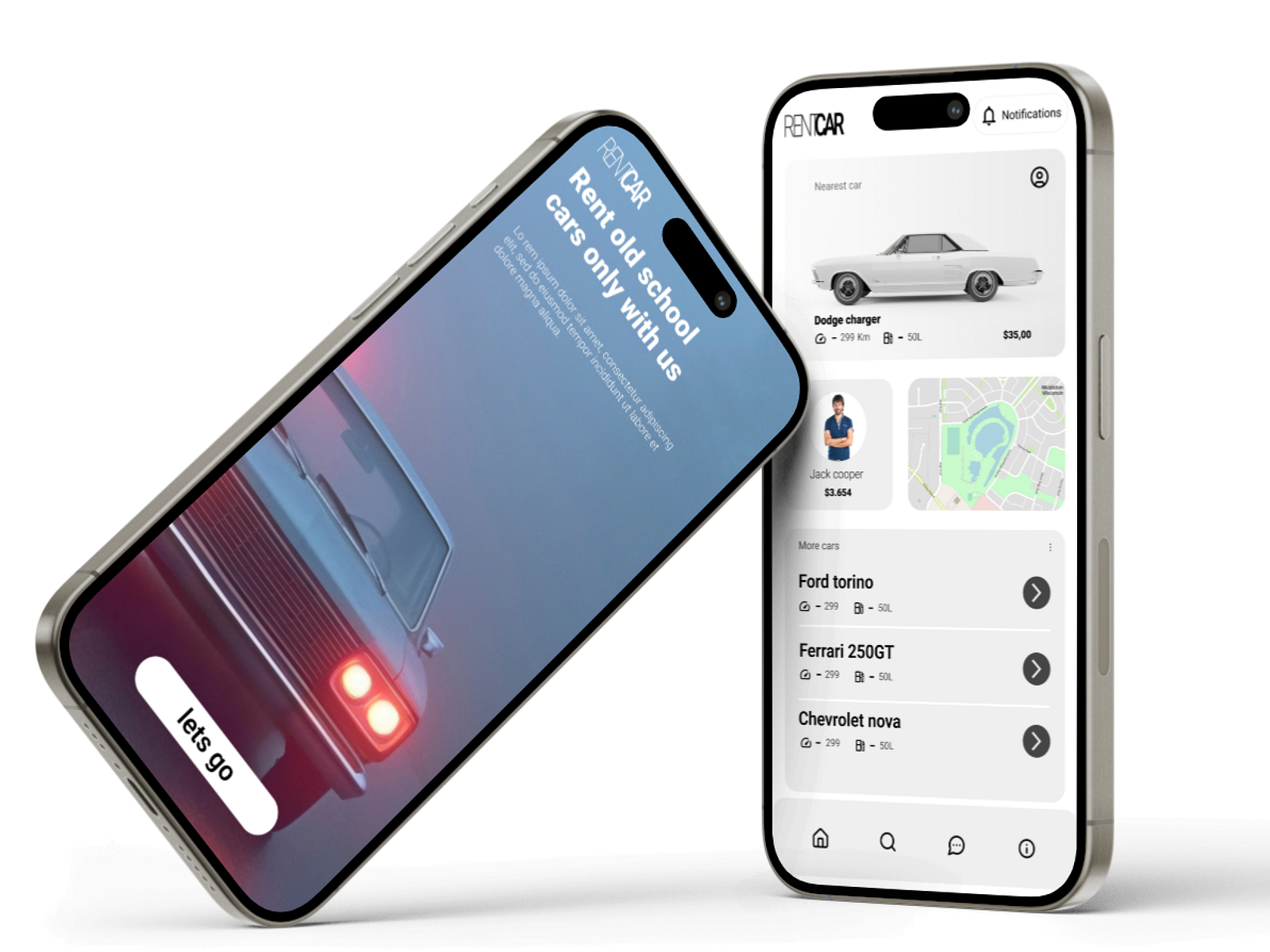 Rent car company by Nika on Dribbble