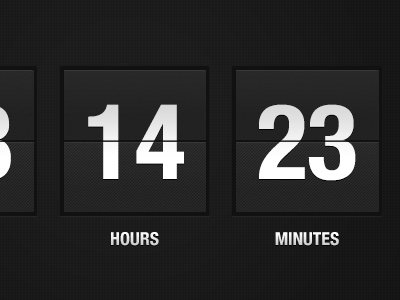 CSS Countdown by Liam Tucker on Dribbble