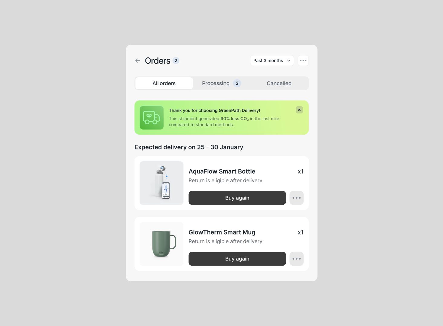 Ecommerce Order Popup Card by Samuel Igboji on Dribbble
