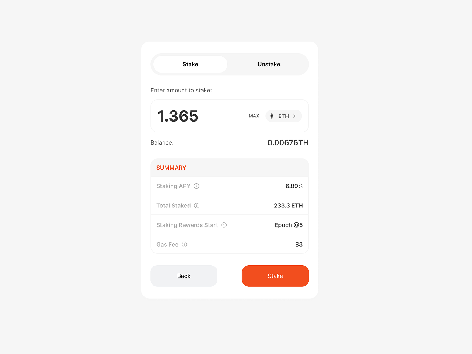 Staking Summary UI Design by Kehinde Aluko on Dribbble
