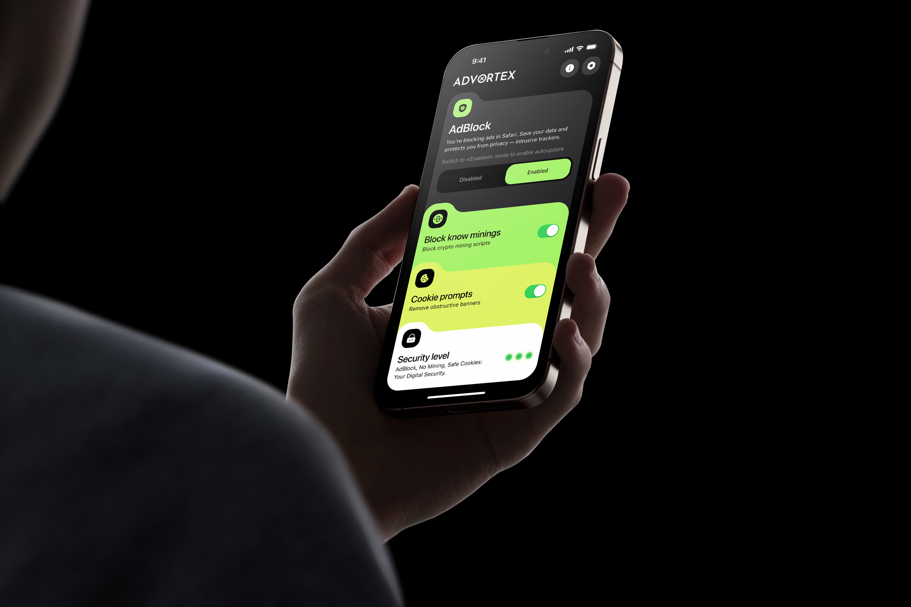 Adblock app by Roman Jukov on Dribbble