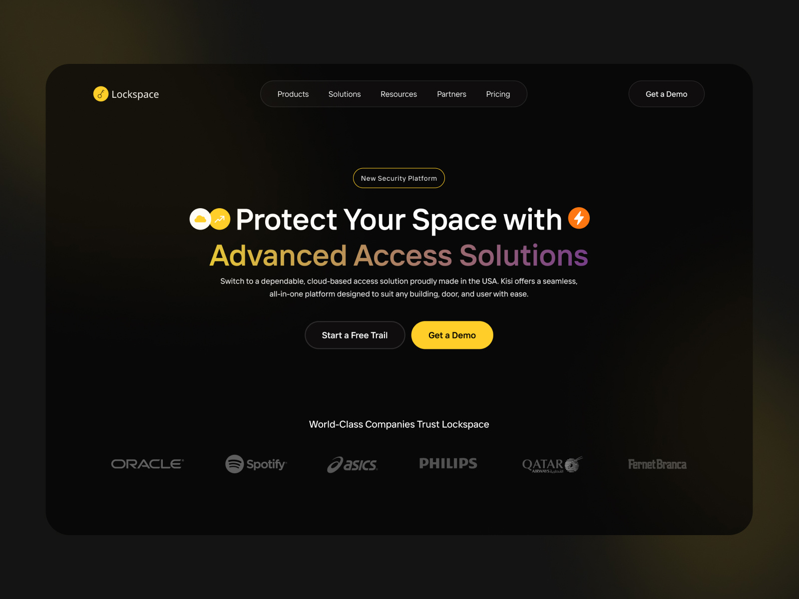Lockspace - Security Landing page | Cybersecurity Website by Firqah Lab-UX UI | Web Design | Web ...