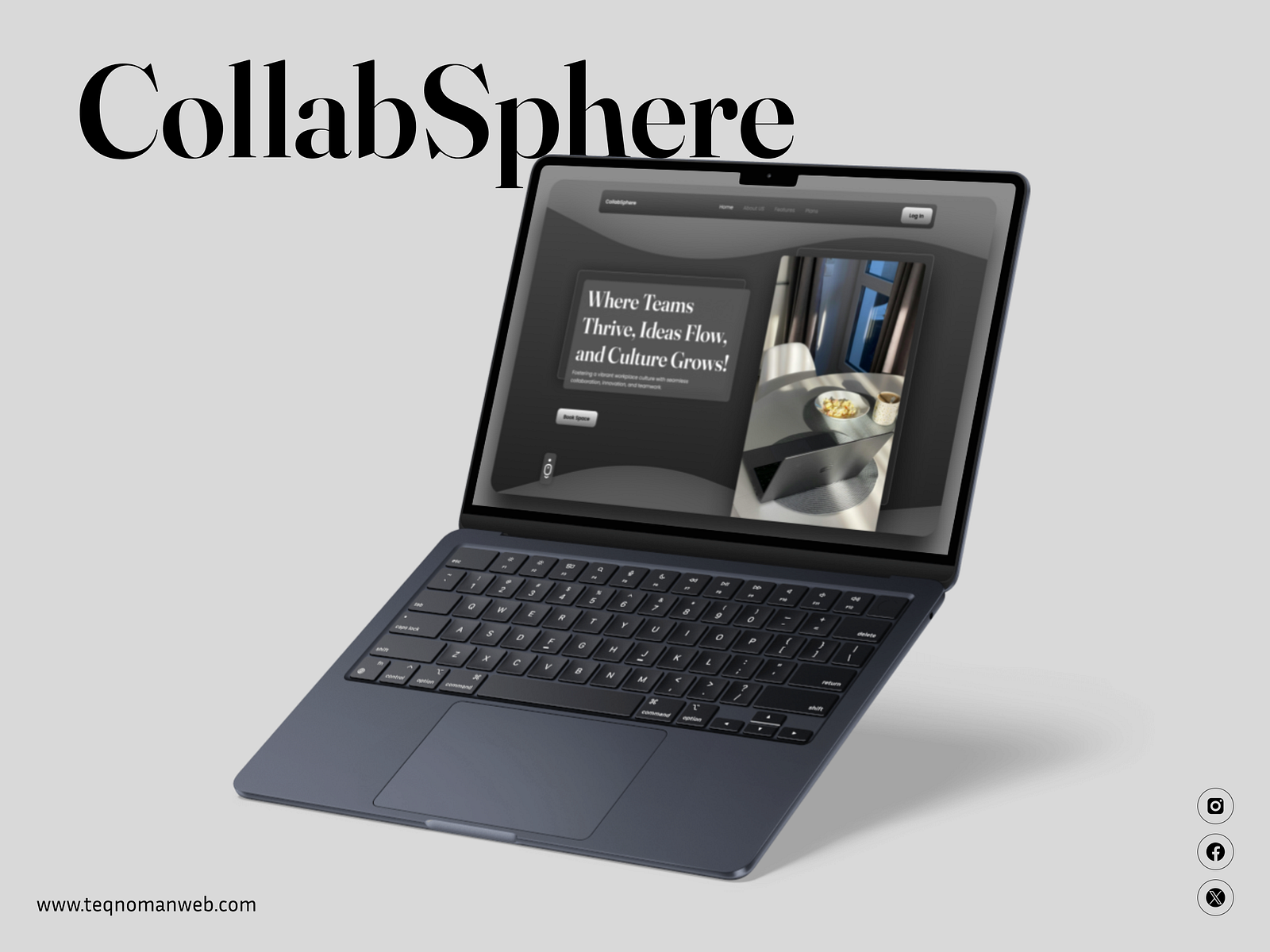 Collabsphere - Landing page by Teqnoman Web Solutions on Dribbble