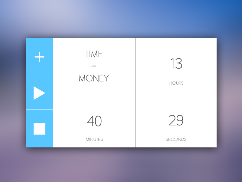 Time = Money by Seth Coelen on Dribbble