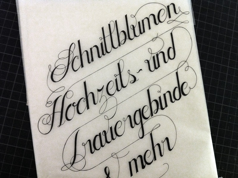 Florist typography by Franzi Schulz on Dribbble