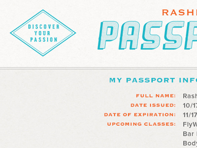 Passport account header by Rashi Birla on Dribbble