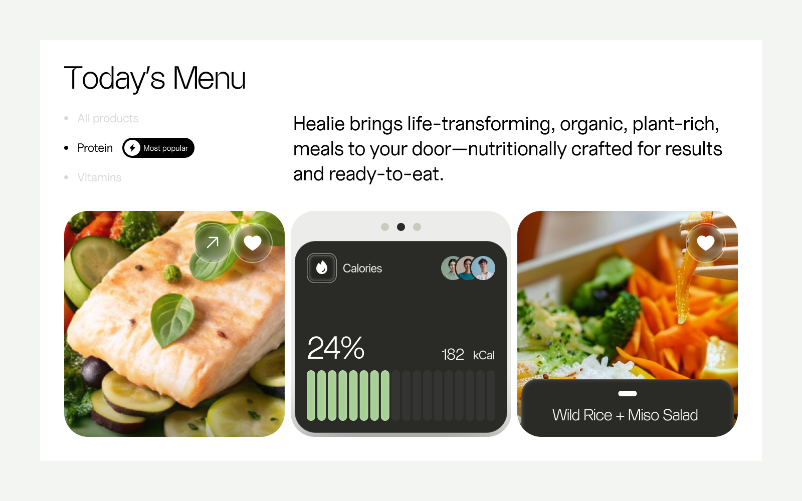 Healie - Nutrition Website by Royhan ® on Dribbble