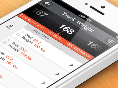 Track Weight by Chris Spada on Dribbble
