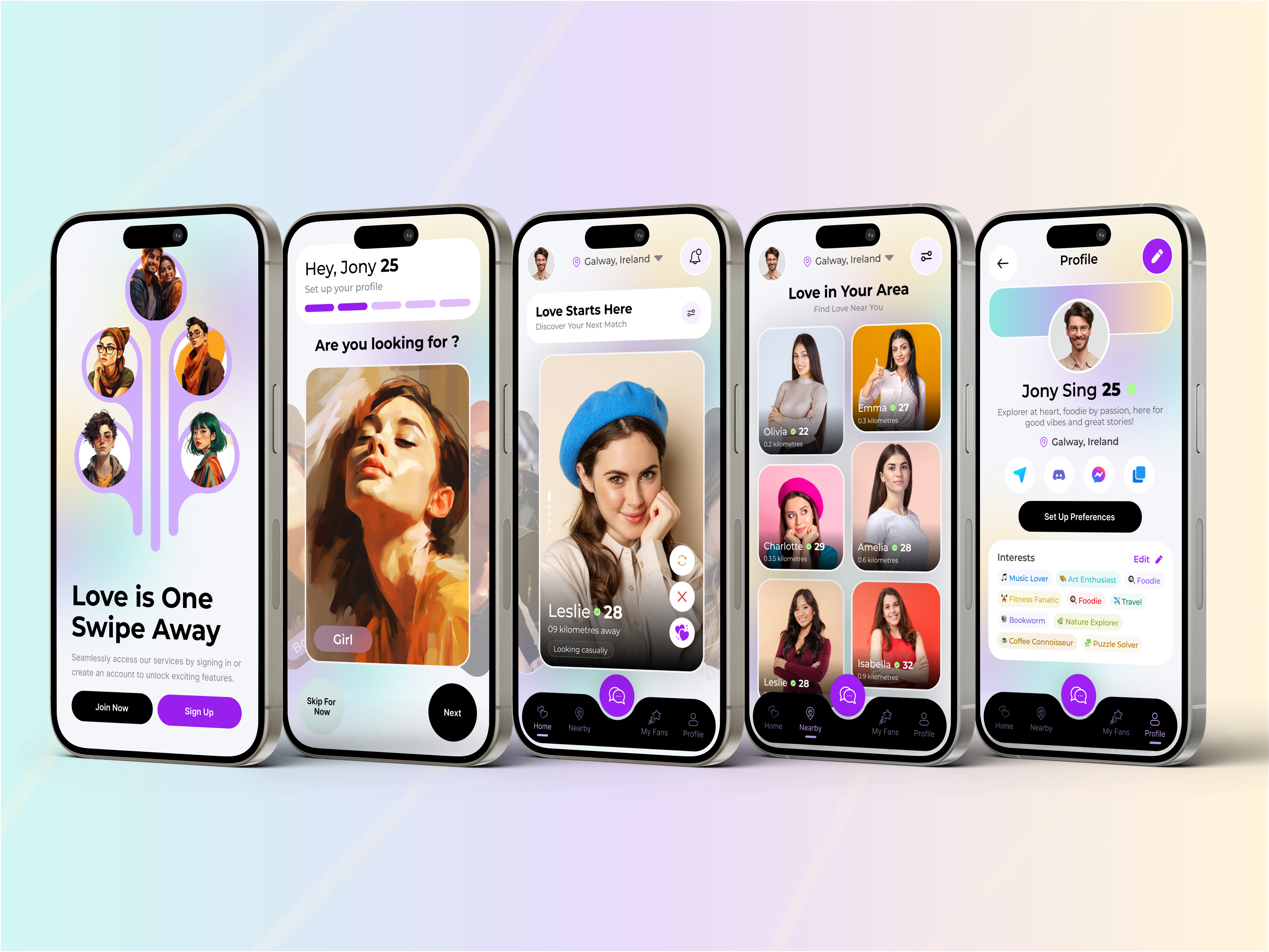 Dating App UI Design by Anik Deb on Dribbble