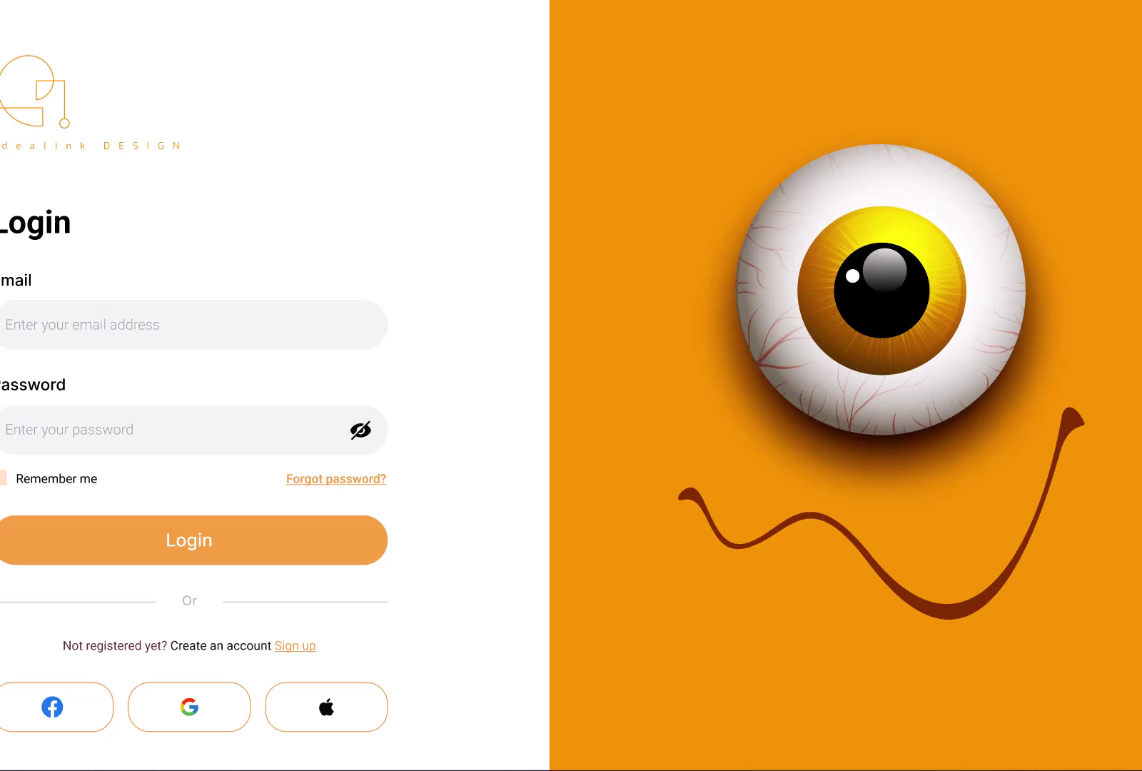 2D animated login page by Idealink | UI/UX Team on Dribbble