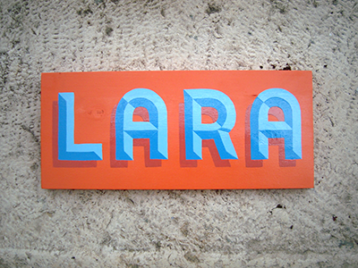 Lara Sign painting by Halfstudio Signs on Dribbble