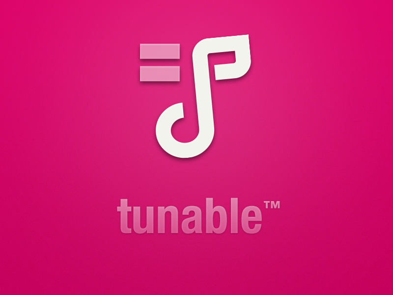 Tunable App - Logo & Text by Seth Sandler on Dribbble