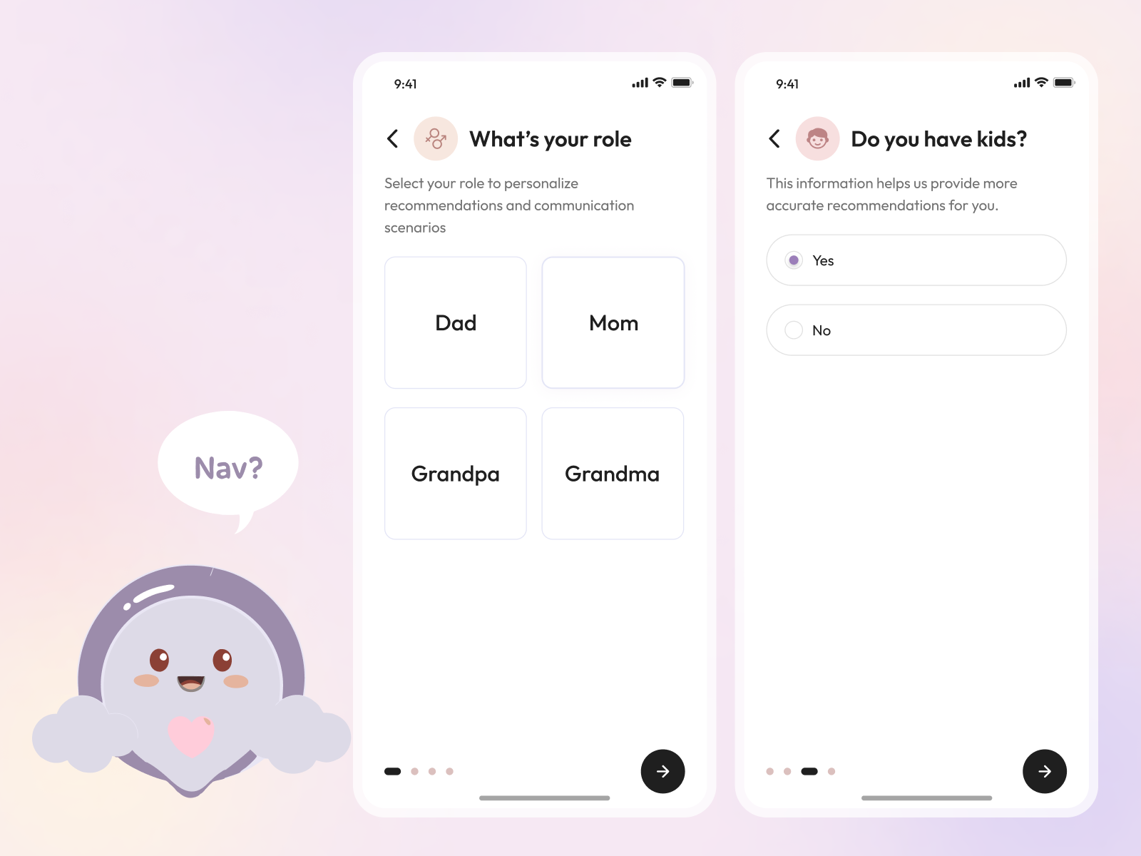 UI/UX Mobile App Design for a Gamified AI App | Parenting App by Anna ...