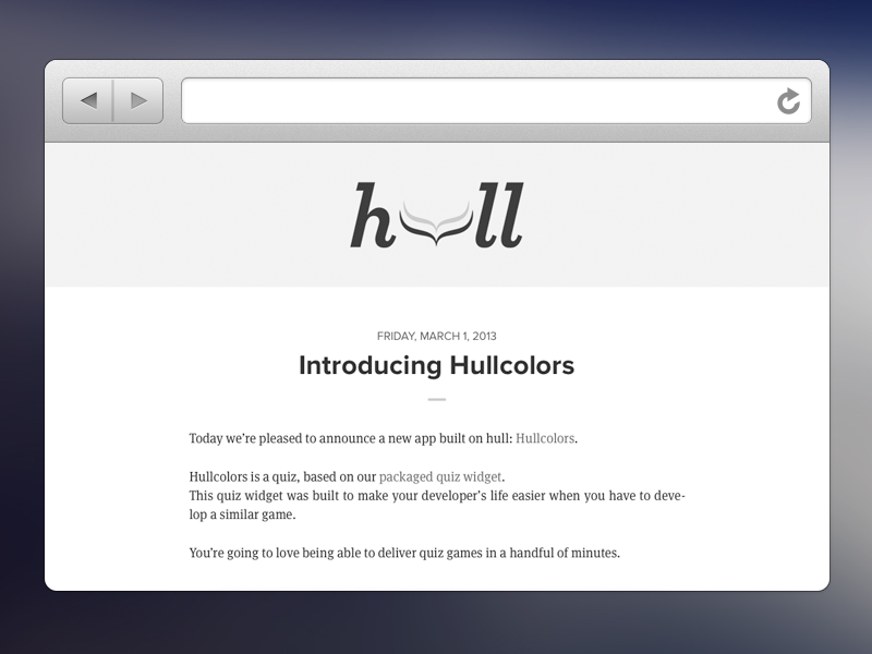 Hull Blog by Victor on Dribbble