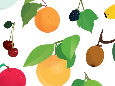 Fruits! by matt matt on Dribbble
