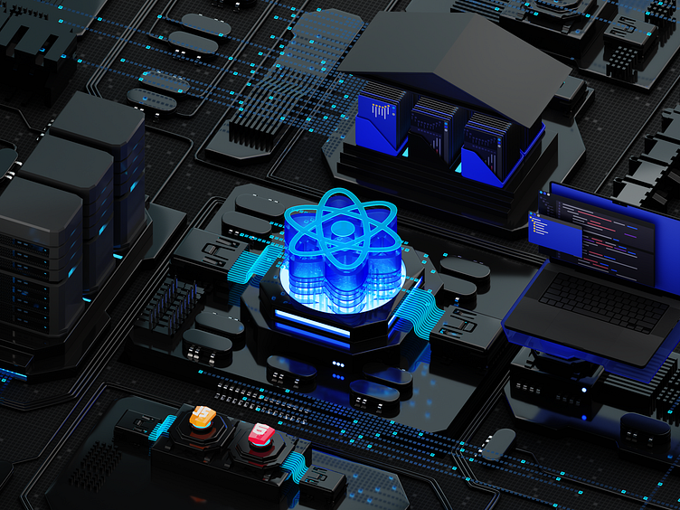 Visualizing React: 3D Illustration of a Coding Powerhouse by Shakuro ...