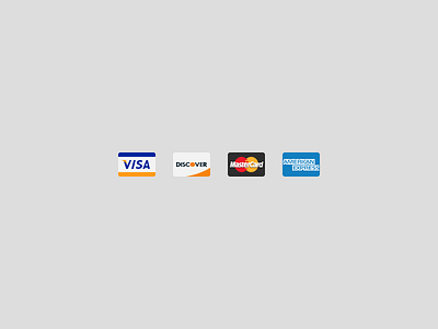 Simple credit card icons for NeonMob by Rogie for NeonMob on Dribbble