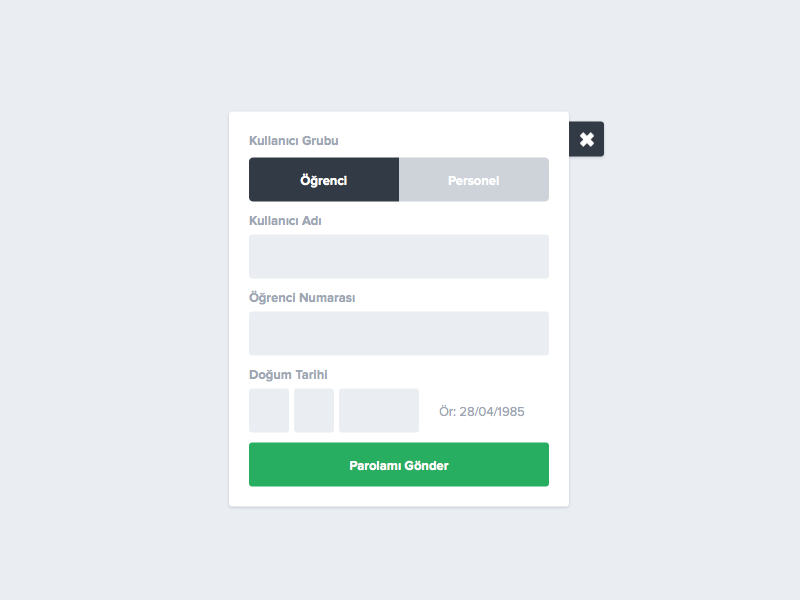 Password Reminder by Melih Gengönül on Dribbble