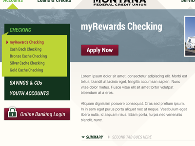 Downstream Page by Stacey Cacho on Dribbble