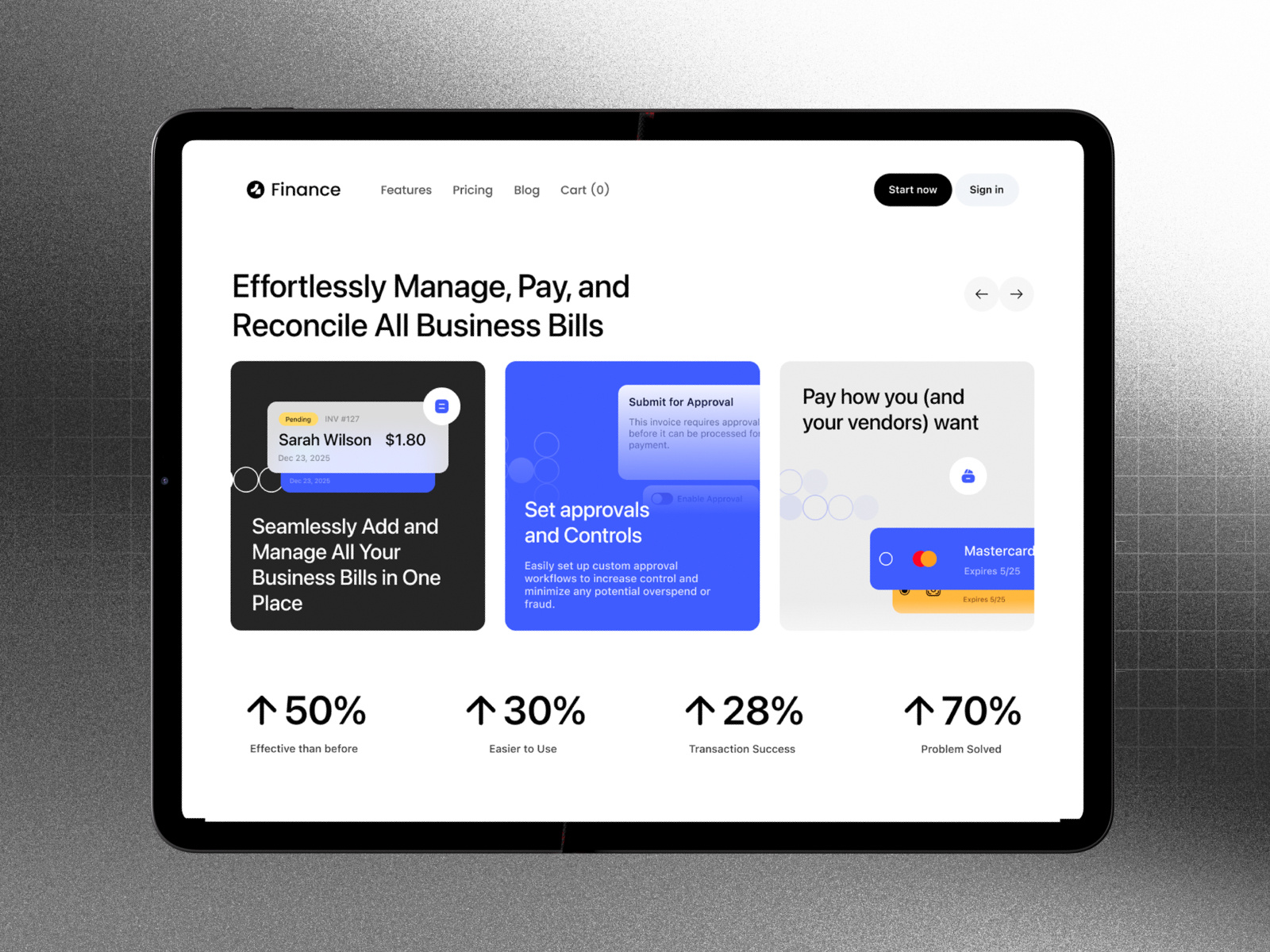 Finance Saas web UI design by Roohi Koohi on Dribbble