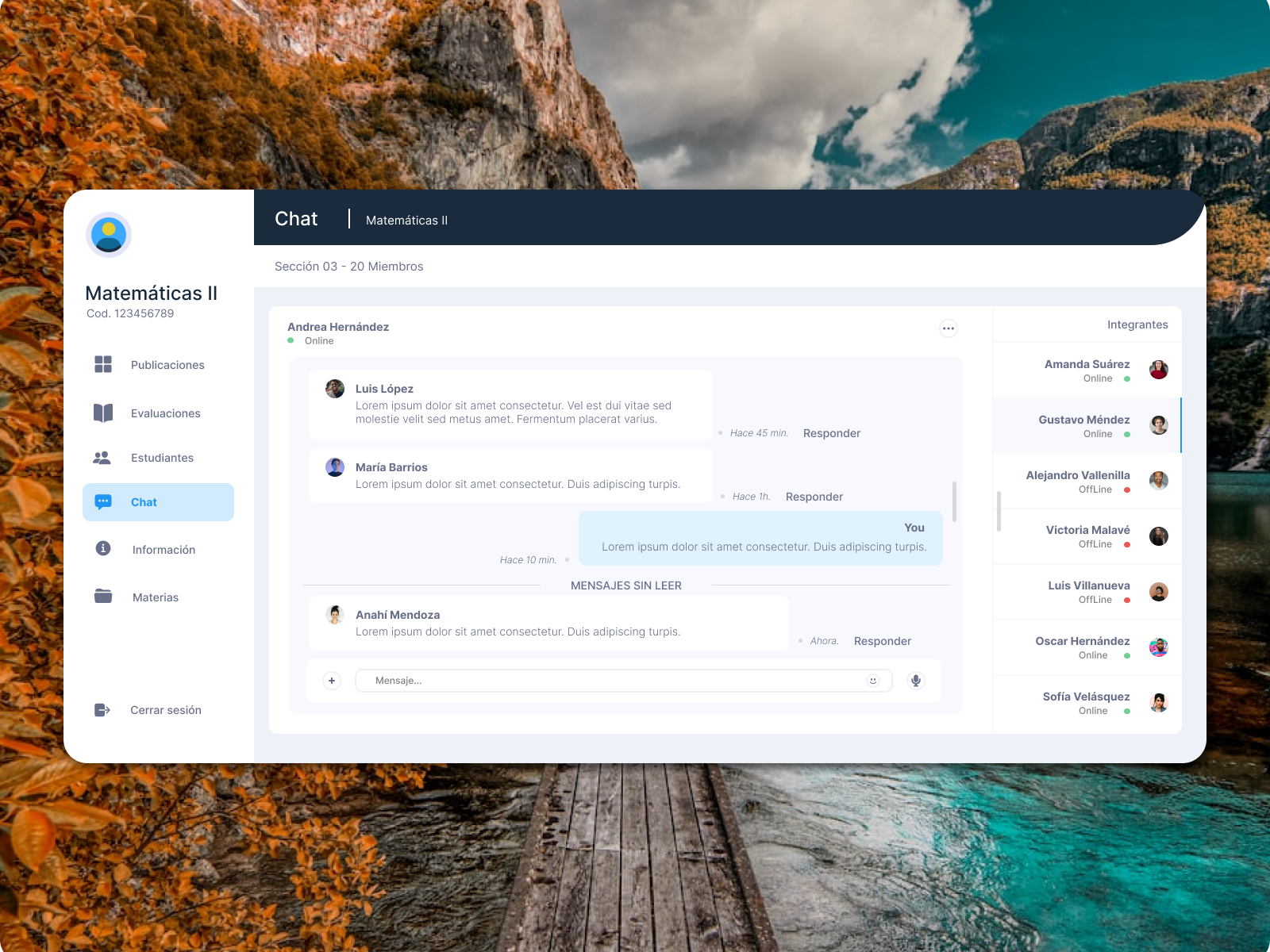 Chat | Web app by Lisaneth Stapleton on Dribbble