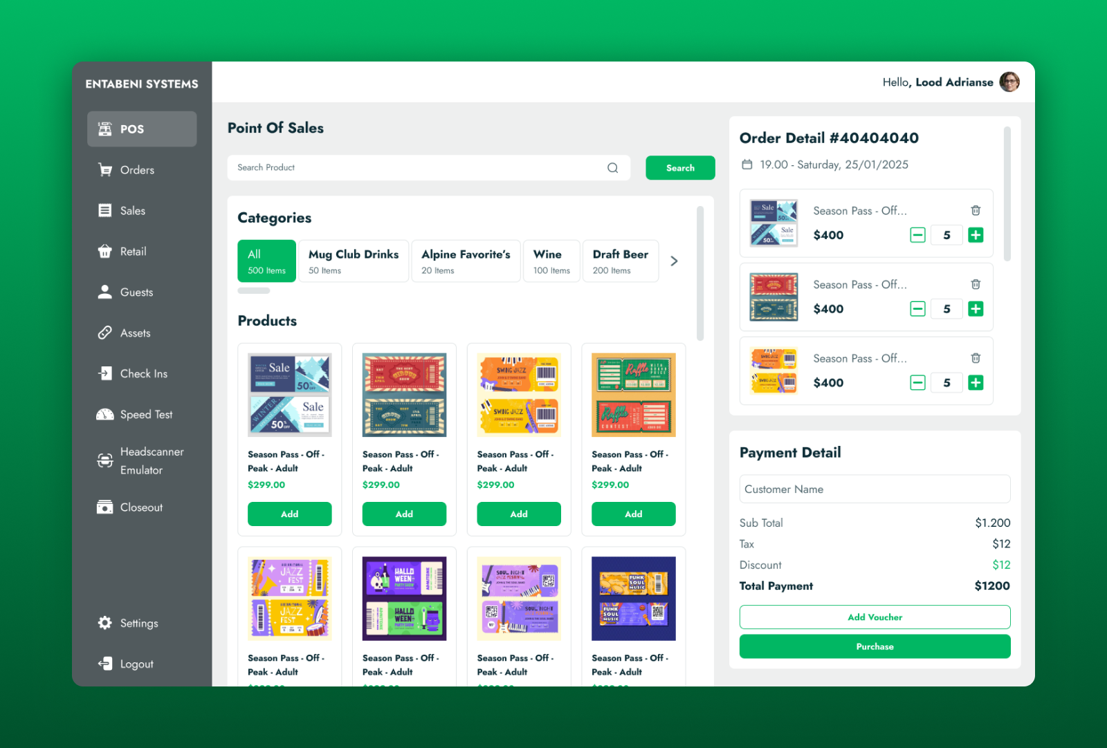 Point of Sales (POS) System UI Design by yuda laksmana on Dribbble