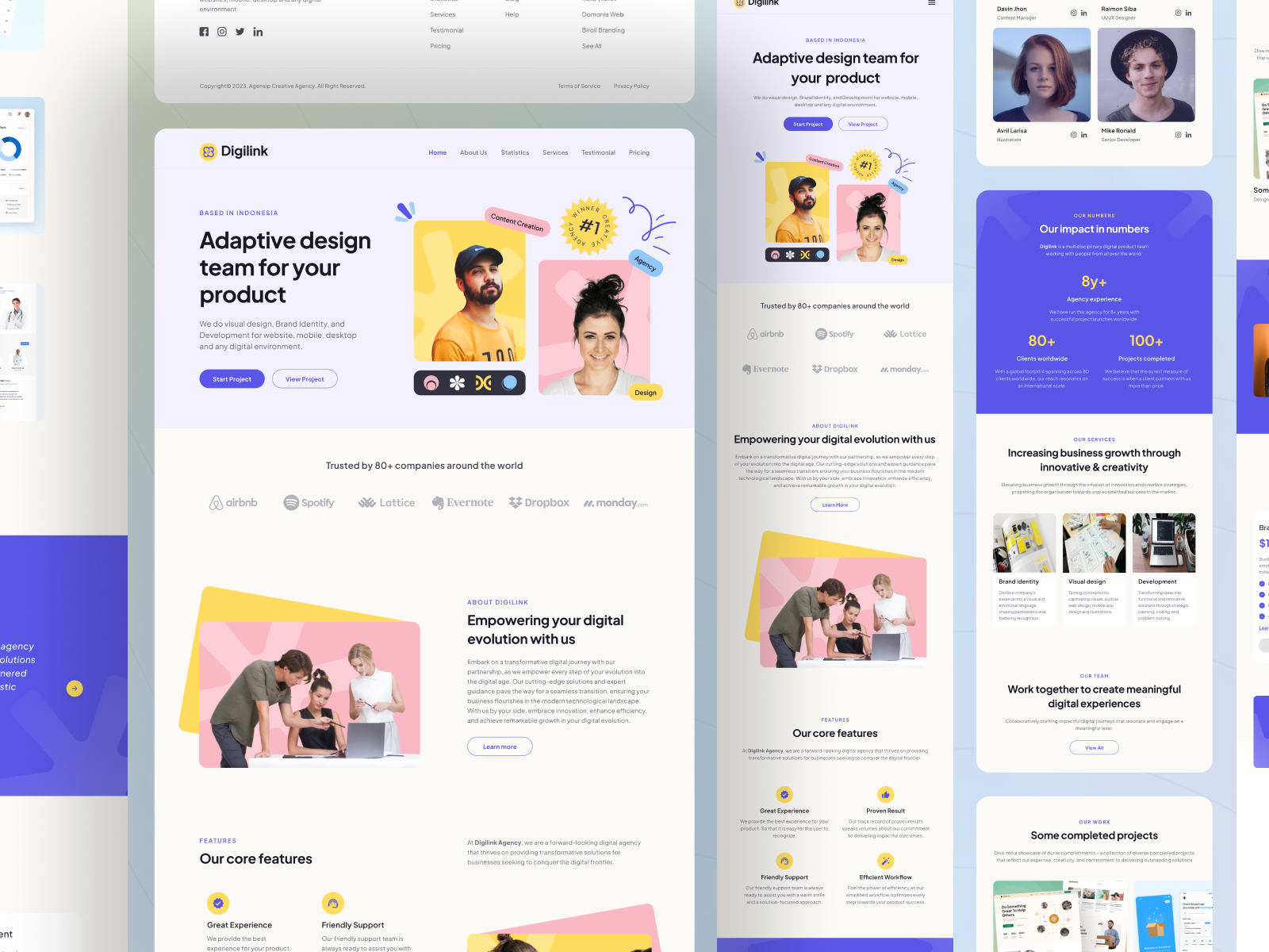 Digilink - Digital Agency Landing Page - Responsive Mobile by Tegar ...