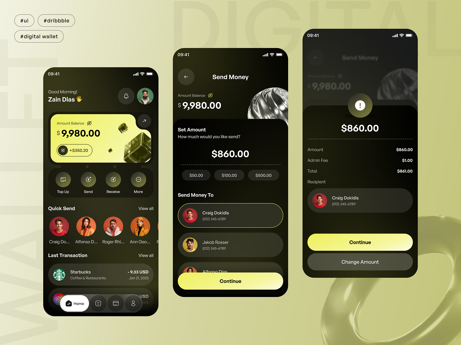 Modern Digital Wallet App Ui Design By Cmarix On Dribbble