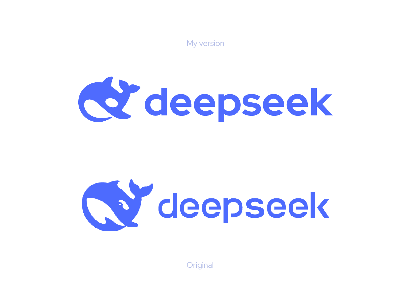 DeepSeek logo redesign by Daniel Bodea / Kreatank on Dribbble