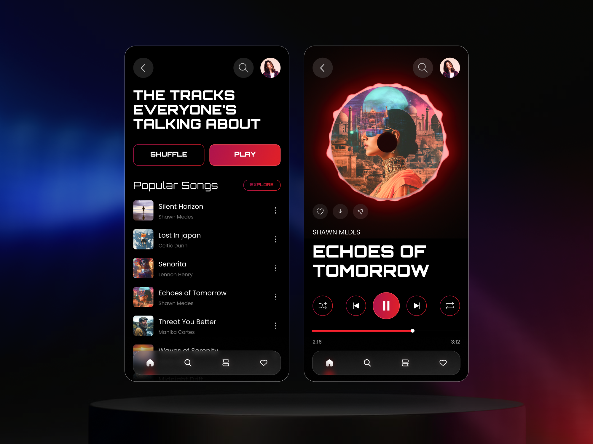 Next-Gen Music App UI by ProAmey for ProCreator - Global UI/UX Design ...