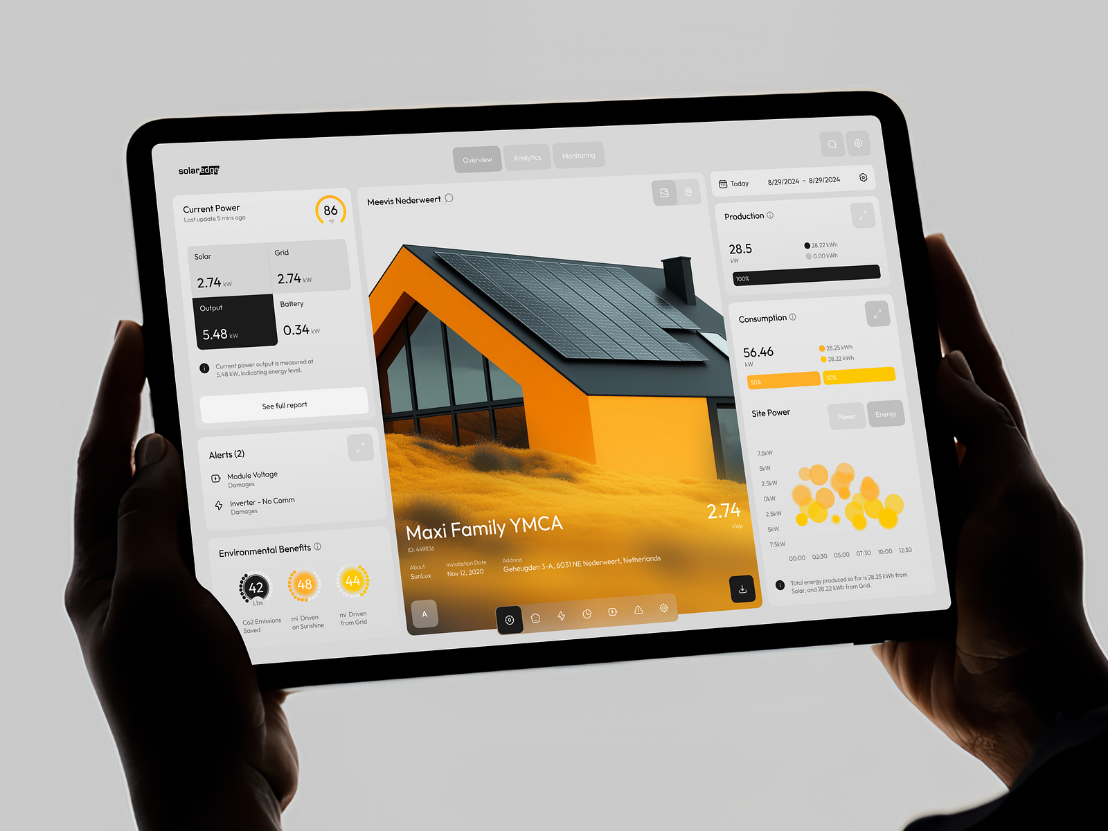 SolarEdge - Solar Panel Management Dashboard by Jack R. for ...