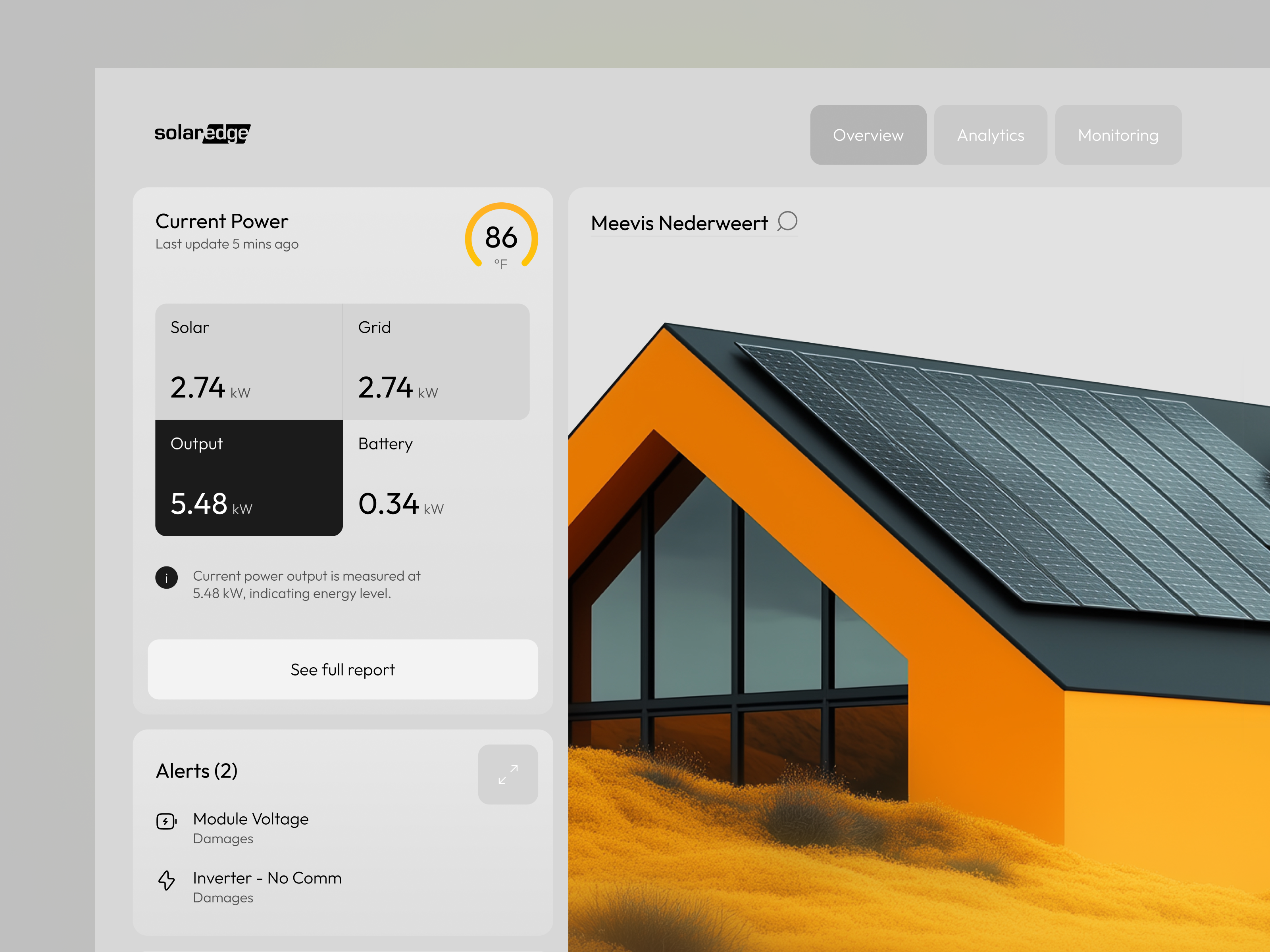 SolarEdge - Solar Panel Management Dashboard by Jack R. for ...