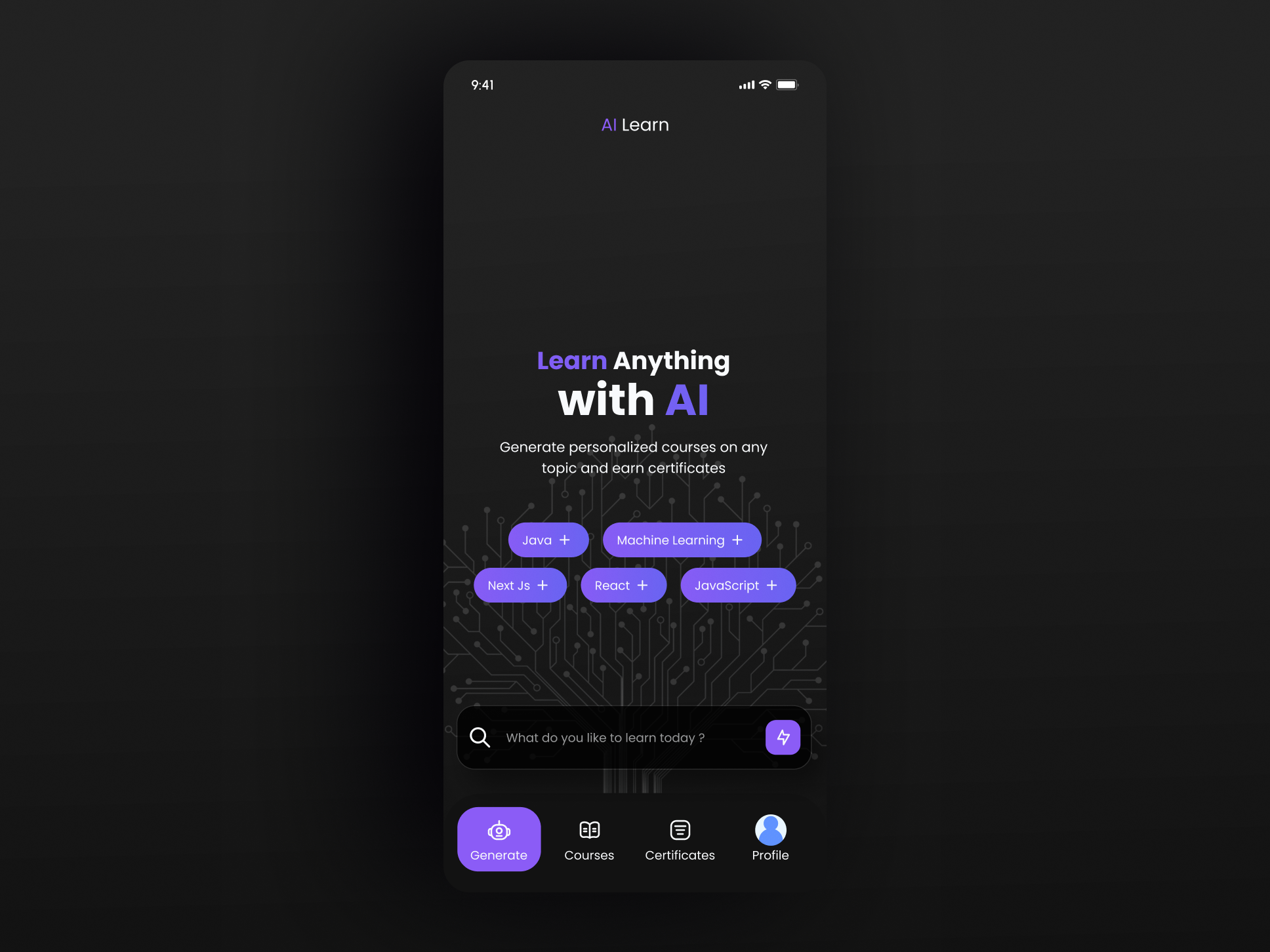 AI Learning Platform | Web & Mobile UI Design by Satyam Verma on Dribbble