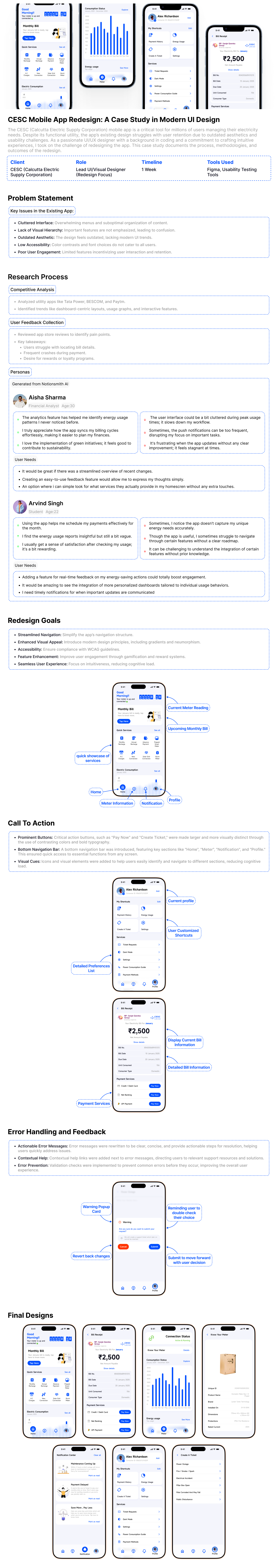 CESC Mobile App UI Redesigned by Cykeek on Dribbble