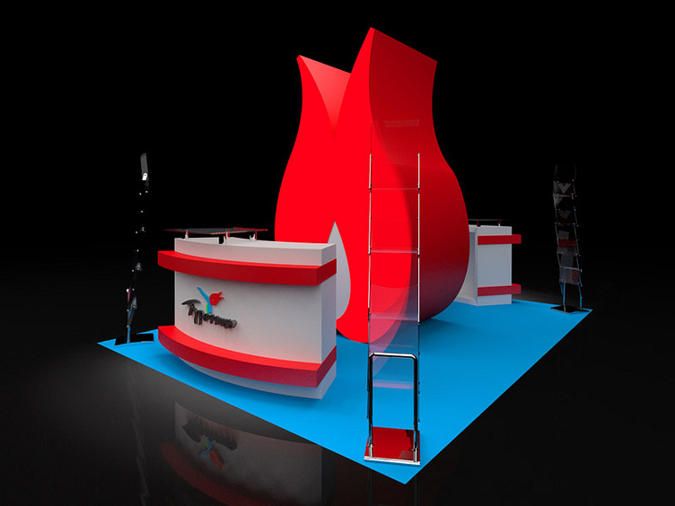 Turkish booth design by Igor Shevchenko on Dribbble